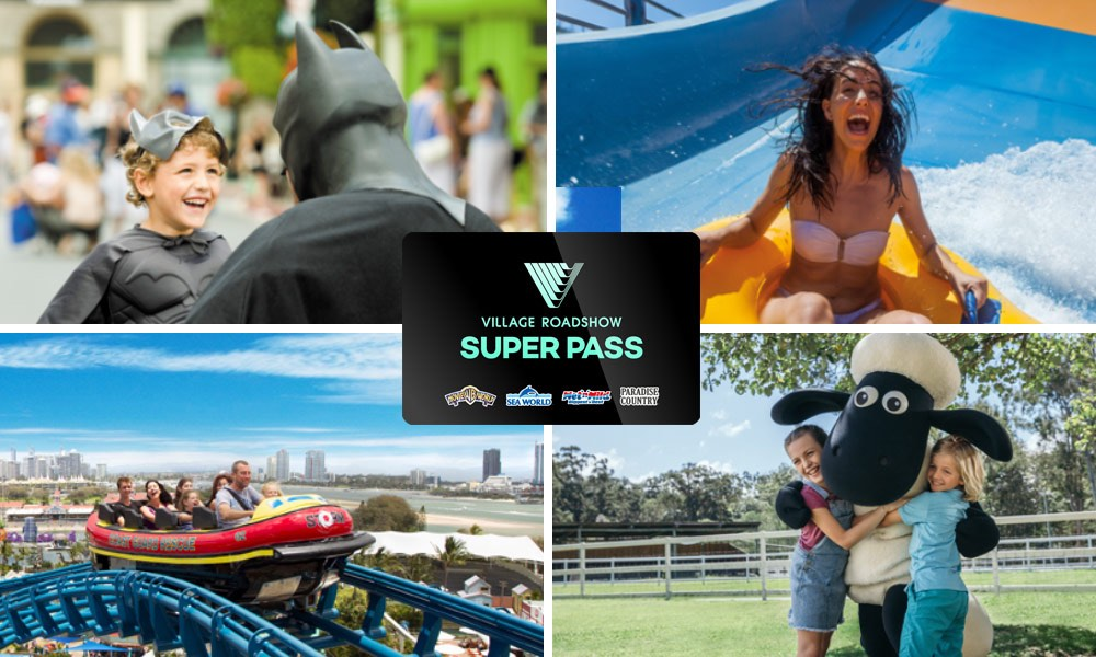 7 Day Village Roadshow Theme Park Super Pass